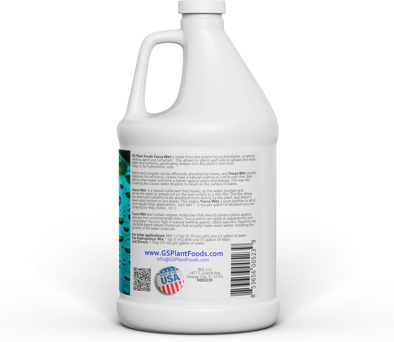 Yucca Wet, Liquid Yucca Extract- Heat fighting, Organic wetting Agent ...
